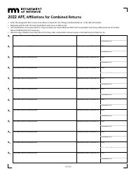 Form AFF - 2022 - Fill Out, Sign Online and Download Fillable PDF ...