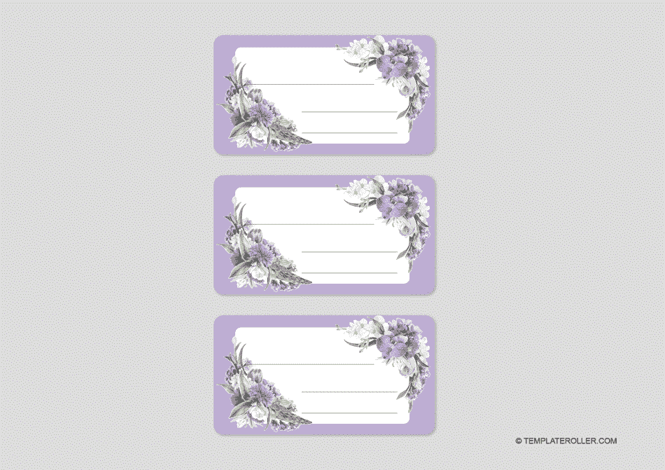 Wedding Address Lable Template - Violet Download Printable PDF ...