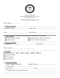 Cook County, Illinois External Agency Request Form - Fill Out, Sign ...