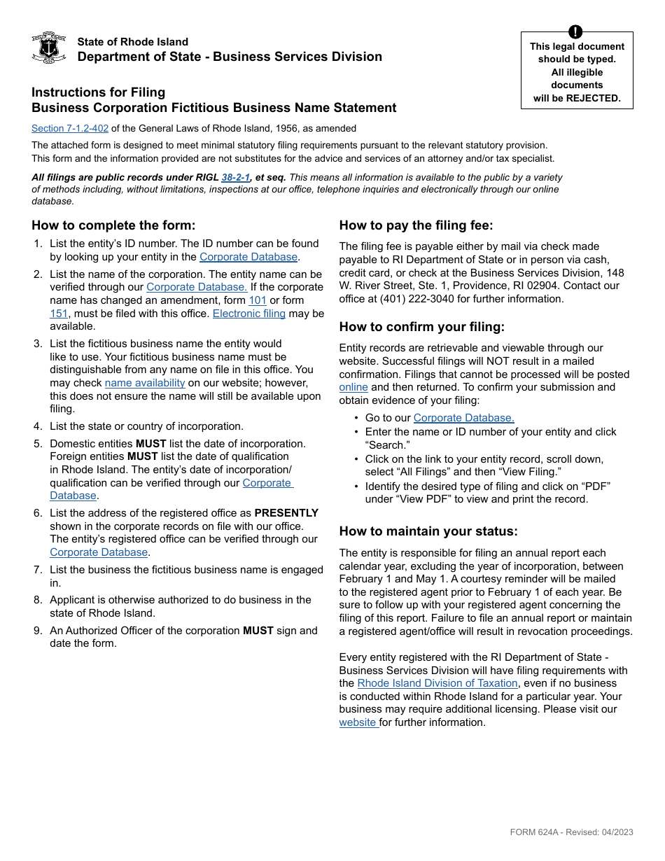 Form 624A Download Fillable PDF or Fill Online Fictitious Business Name ...