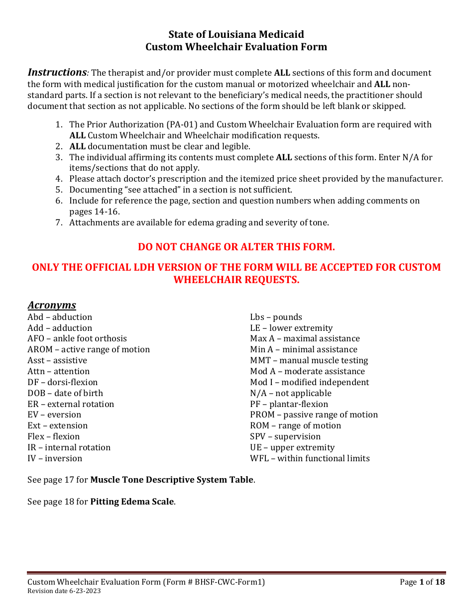 BHSF-CWC Form 1 - Fill Out, Sign Online and Download Fillable PDF ...