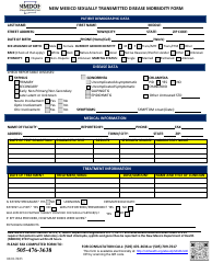 New Mexico New Mexico Sexually Transmitted Disease Morbidity Form ...