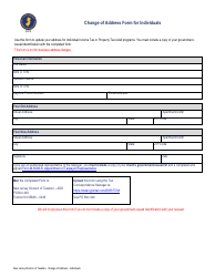 New Jersey Change of Address Form for Individuals - Fill Out, Sign ...