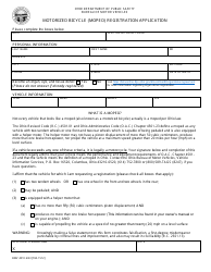Form BMV4510 Download Printable PDF or Fill Online Motorized Bicycle ...