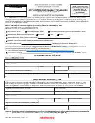 Form BMV4826 - Fill Out, Sign Online and Download Fillable PDF, Ohio ...
