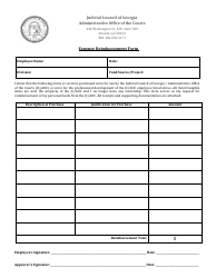 Georgia (United States) Expense Reimbursement Form - Fill Out, Sign ...