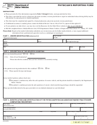Form DS-6 Download Fillable PDF or Fill Online Physician's Reporting ...