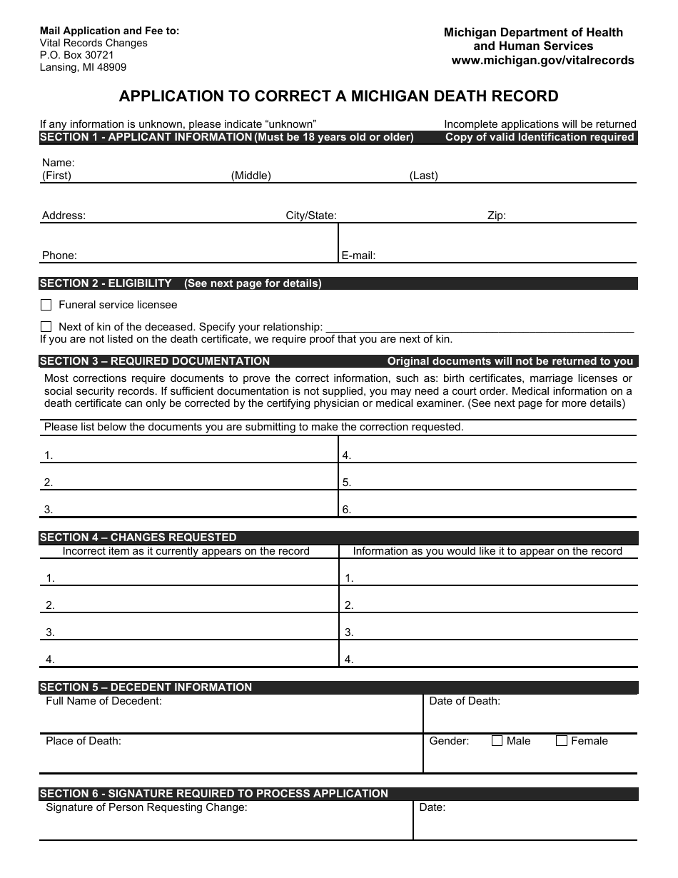 Form DCH-0856 Download Fillable PDF or Fill Online Application to ...