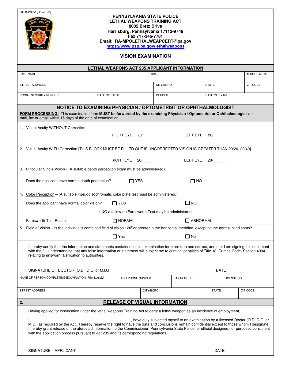 Form SP8-200V - Fill Out, Sign Online and Download Printable PDF ...