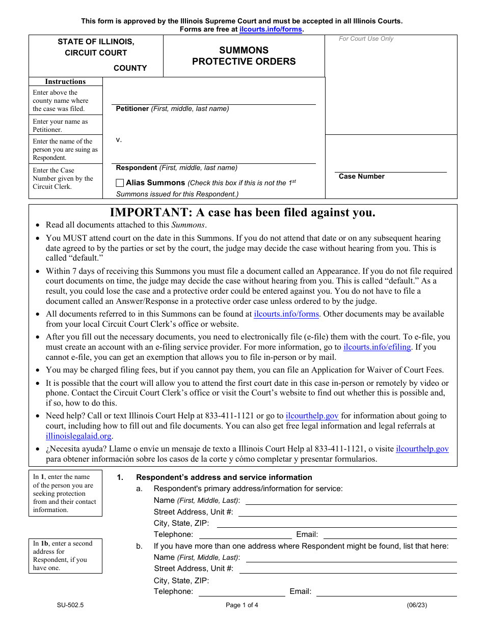 Form SU-502.5 - Fill Out, Sign Online and Download Fillable PDF ...