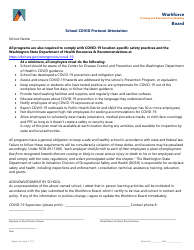 Washington School Covid Protocol Attestation - Fill Out, Sign Online ...