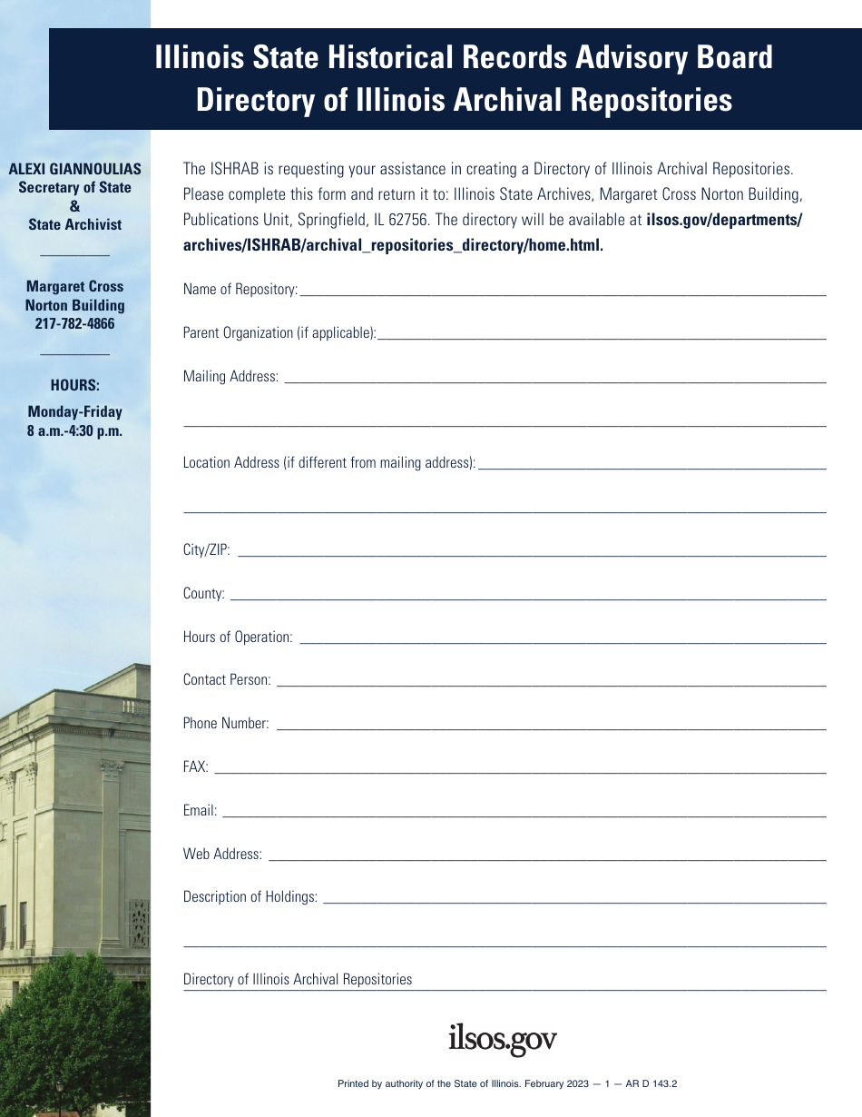 Form AR D143 - Fill Out, Sign Online and Download Fillable PDF ...