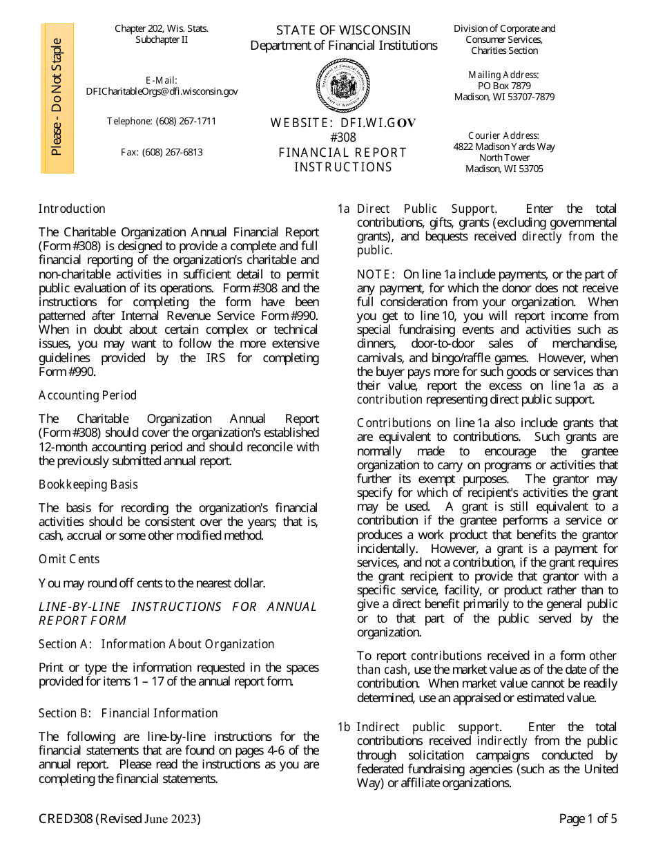 Form CRED308 - Fill Out, Sign Online and Download Fillable PDF ...