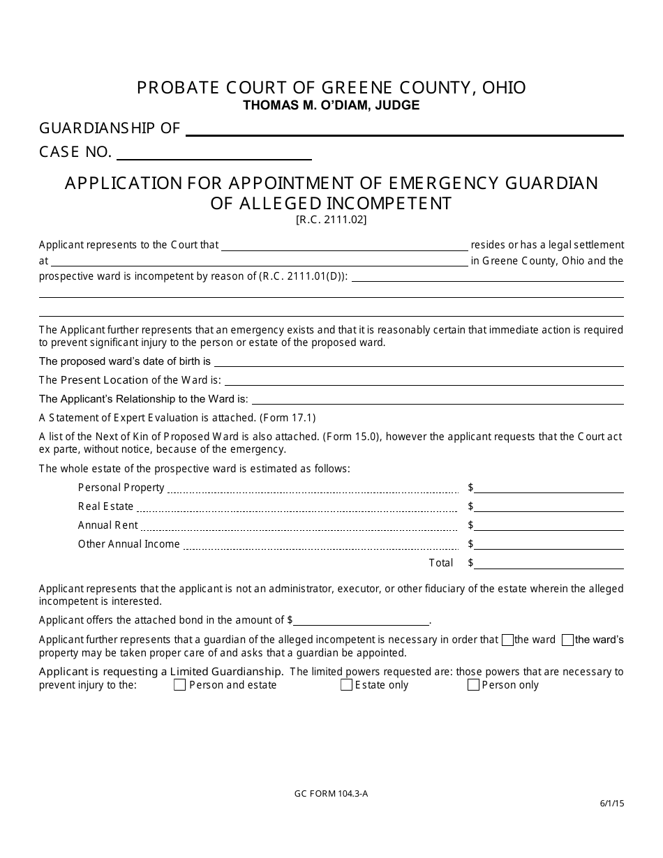 GC Form 104.3-A - Fill Out, Sign Online and Download Fillable PDF ...