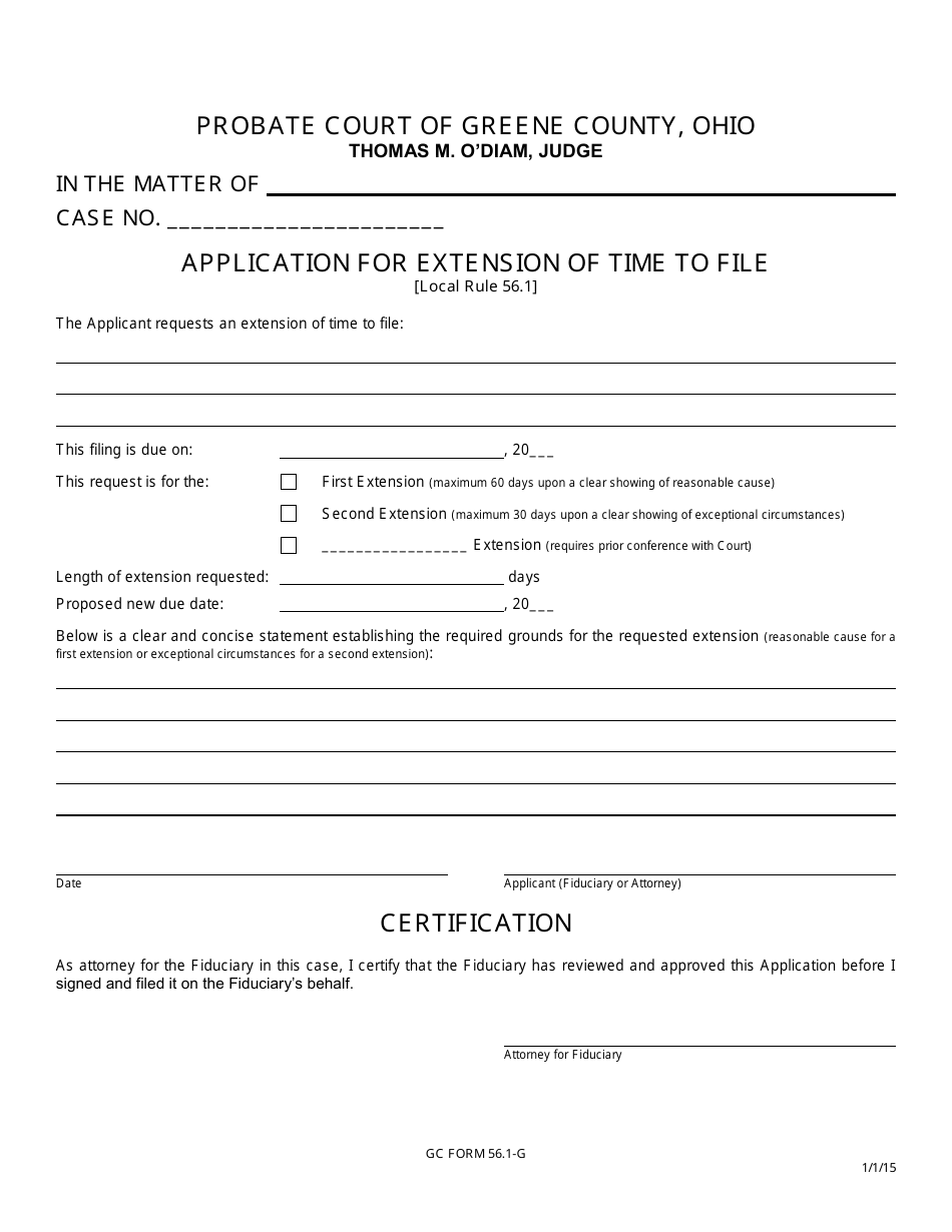 GC Form 56.1-G - Fill Out, Sign Online and Download Fillable PDF ...