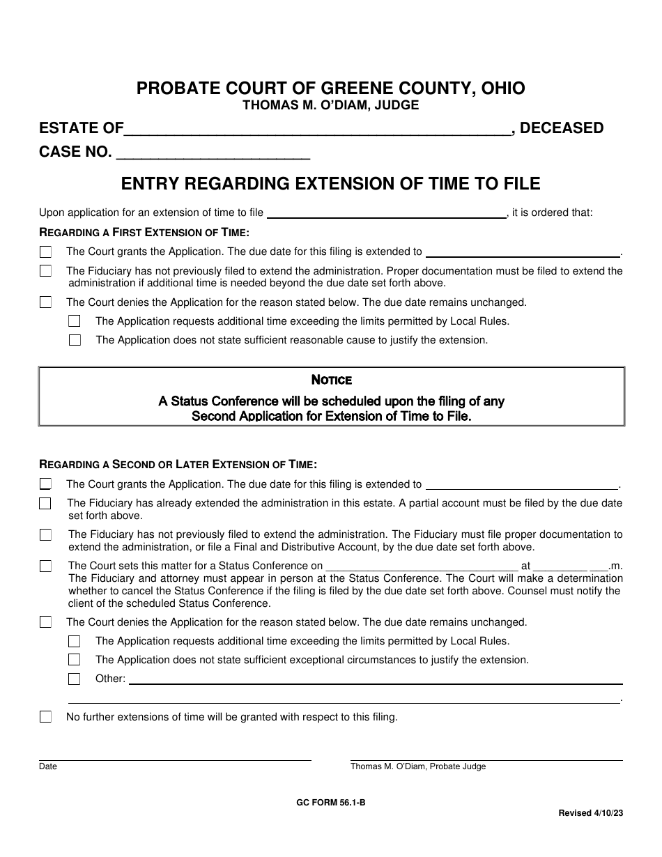 GC Form 56.1-B - Fill Out, Sign Online and Download Fillable PDF ...