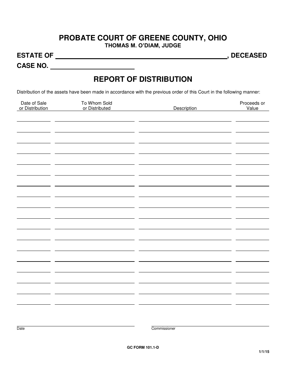 GC Form 101.1-D - Fill Out, Sign Online and Download Fillable PDF ...
