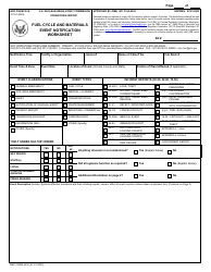 NRC Form 361A Download Fillable PDF or Fill Online Fuel Cycle and ...
