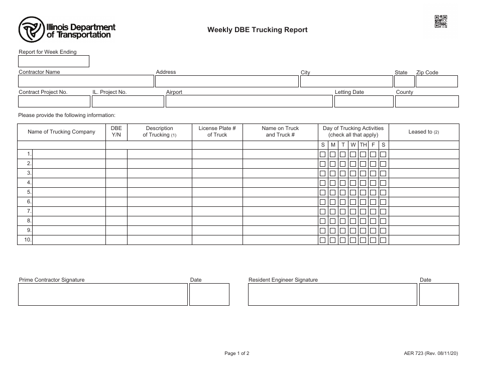 Form AER723 - Fill Out, Sign Online and Download Fillable PDF ...