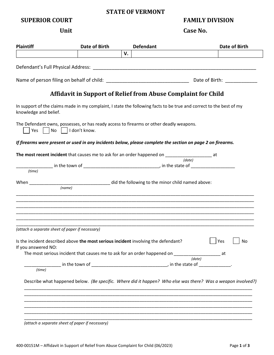 Form 400-00151M - Fill Out, Sign Online and Download Fillable PDF ...