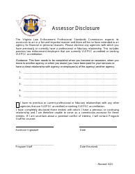 Virginia Assessor Disclosure - Fill Out, Sign Online and Download PDF ...