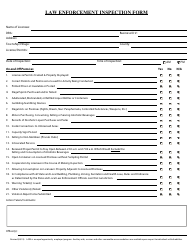 Michigan Law Enforcement Inspection Form Download Fillable PDF ...