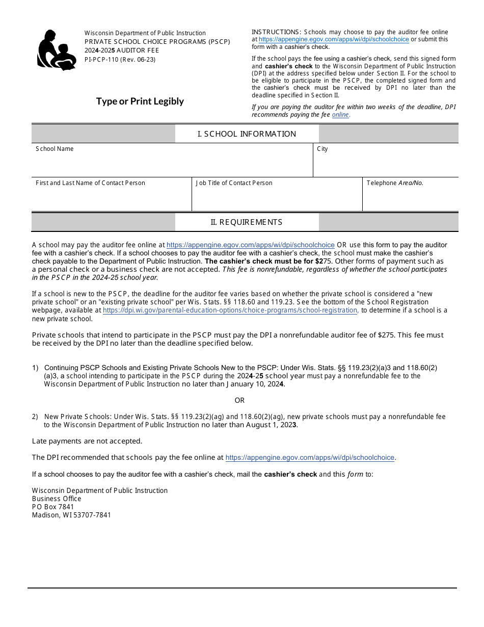Form PI-PCP-110 - 2025 - Fill Out, Sign Online and Download Fillable ...