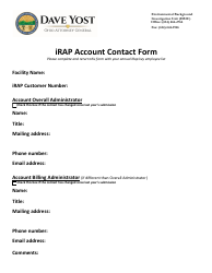 Ohio Irap Account Contact Form - Fill Out, Sign Online and Download PDF ...