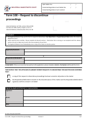 Form 100 - Fill Out, Sign Online and Download Fillable PDF, Queensland ...
