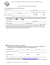 Form IDD-10 Download Fillable PDF or Fill Online Interim Icf/Iid Level ...