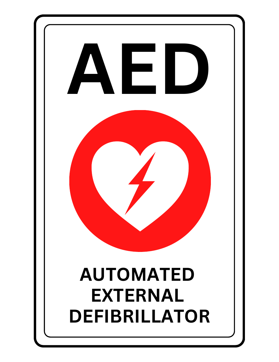 Aed Sign Template Download Printable PDF | Templateroller