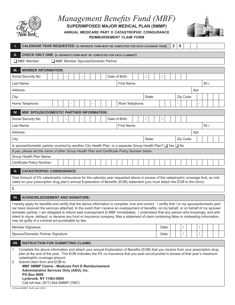 New York City Annual Medicare Part D Catastrophic Coinsurance ... New York City Annual Medicare Part D Catastrophic Coinsurance ...