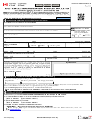 Form IMM1294 Download Fillable PDF or Fill Online Application for a ...
