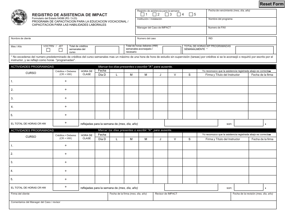 State Formulario 54586 - Fill Out, Sign Online and Download Fillable ...