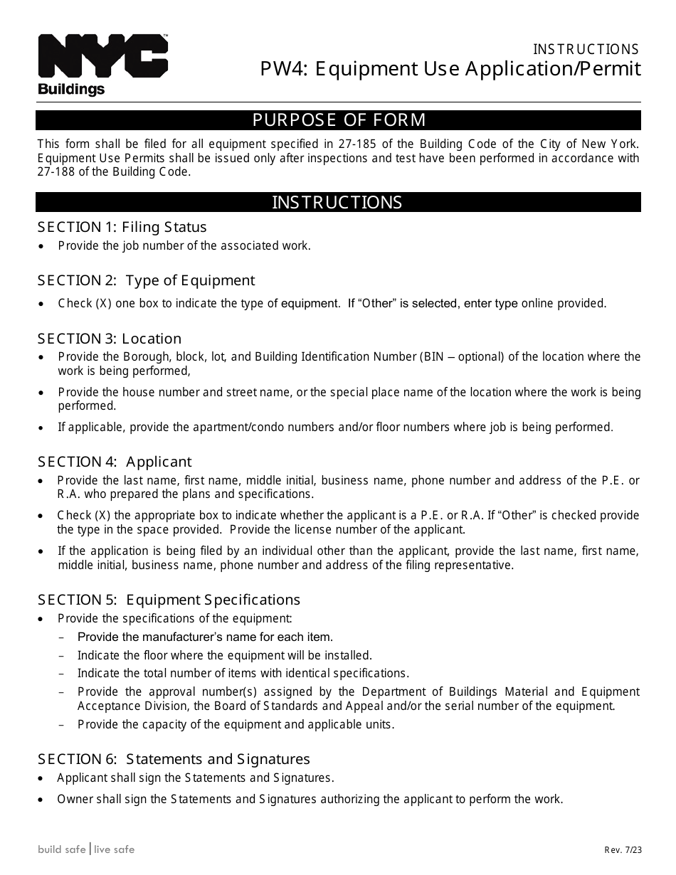 Download Instructions for Form PW4 Application for Certificate of ...