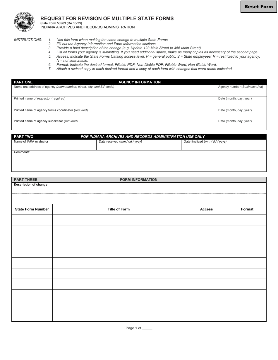 State Form 53963 - Fill Out, Sign Online and Download Fillable PDF ...