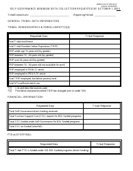 Self-governance Minimum Data Collection - Fill Out, Sign Online and ...