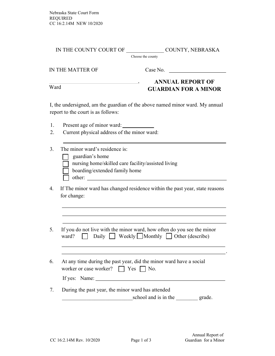 Form CC16:2.14M - Fill Out, Sign Online and Download Fillable PDF ...