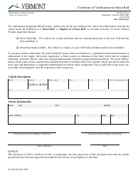Form VN-086 Download Fillable PDF or Fill Online Certificate of ...