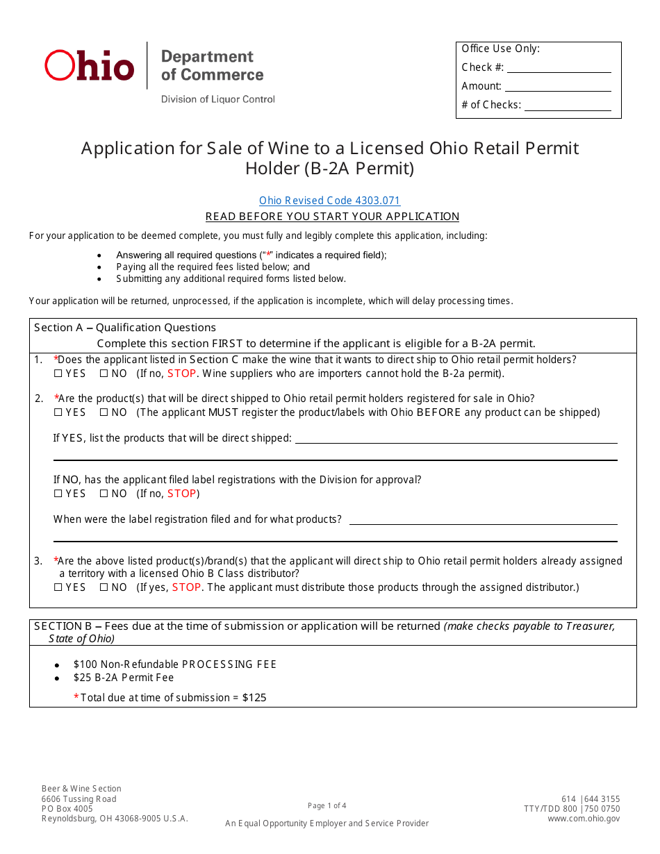 Form DLC4174 - Fill Out, Sign Online and Download Fillable PDF, Ohio ...