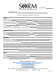 Texas Loss Report Download Fillable PDF | Templateroller