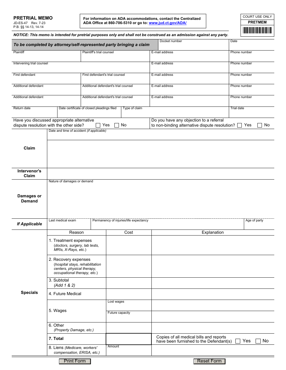 Form JD-ES-47 - Fill Out, Sign Online and Download Fillable PDF ...