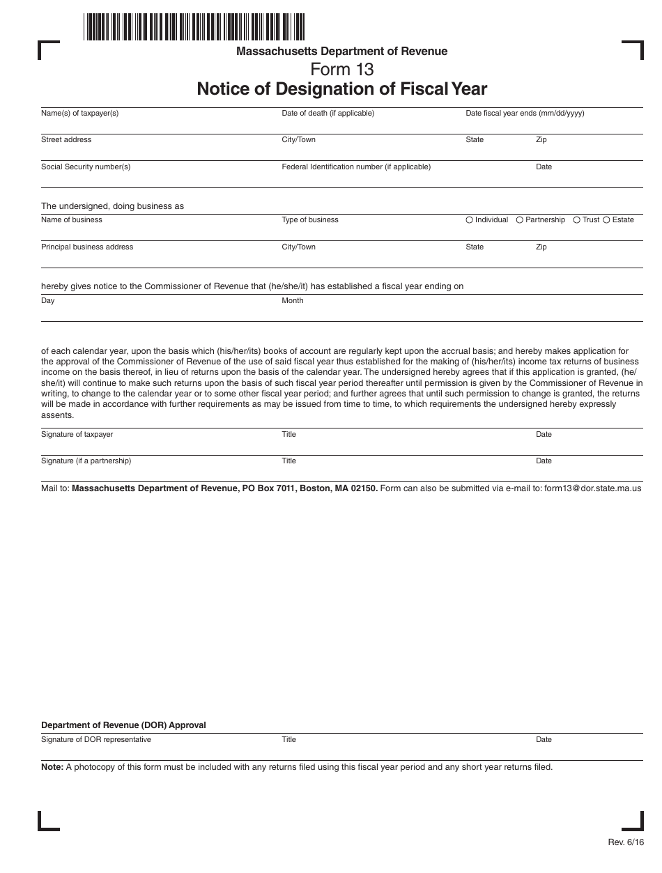 Form 13 - Fill Out, Sign Online and Download Printable PDF ...