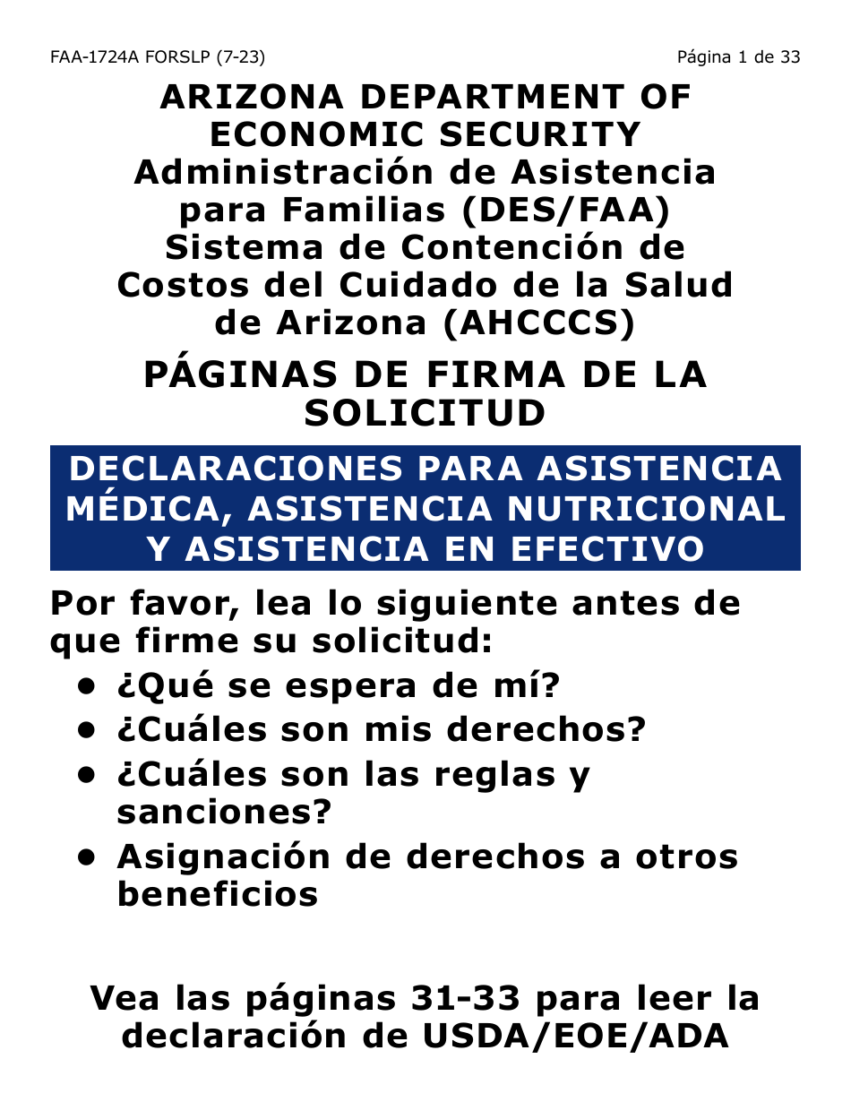 Formulario FAA-1724A-SLP Download Fillable PDF or Fill Online Paginas ...