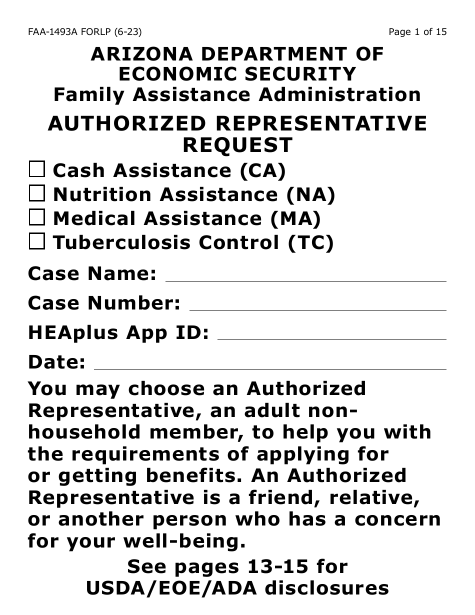 Formulario FAA-1493A-LP - Fill Out, Sign Online and Download Fillable ...