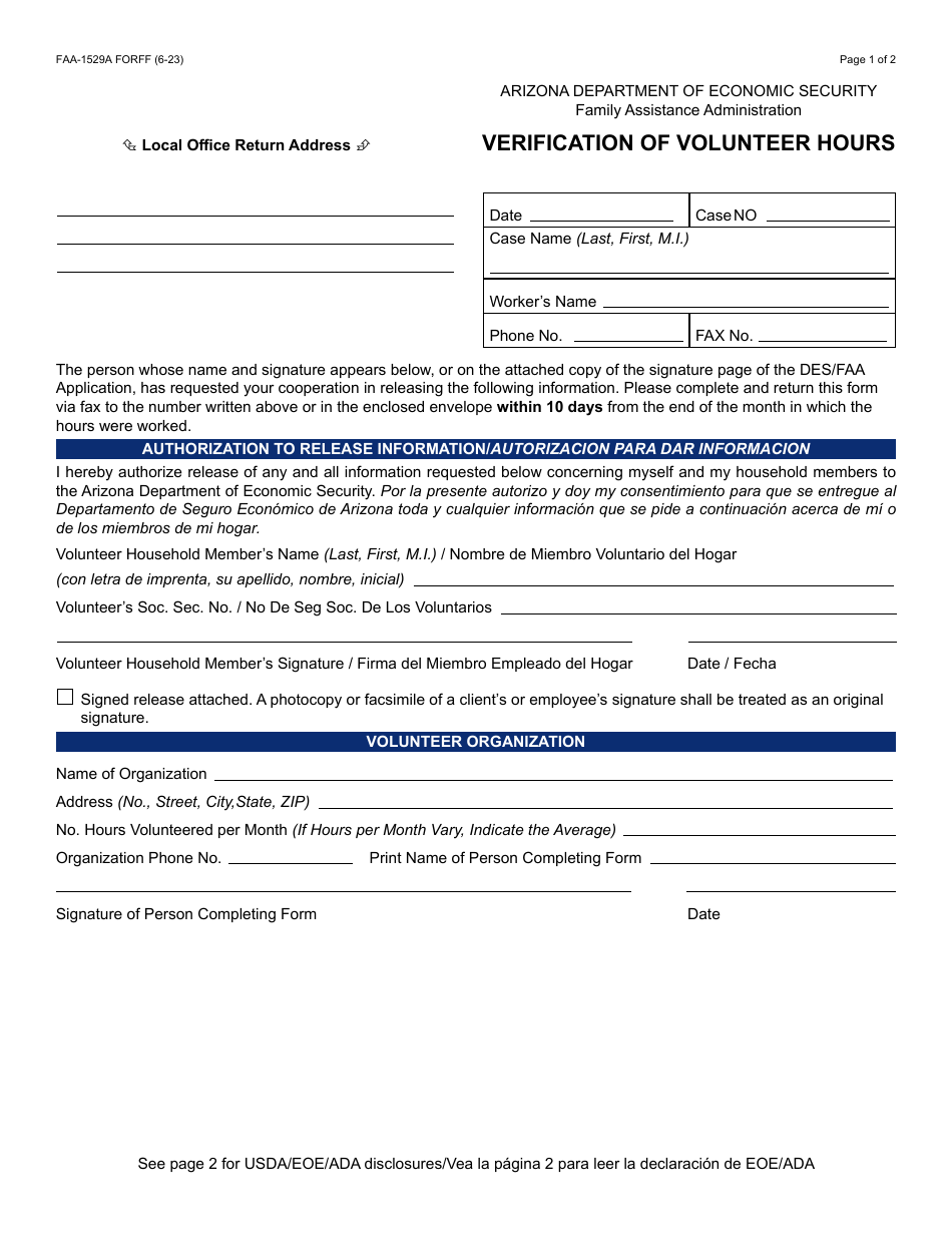 Form FAA-1529A - Fill Out, Sign Online and Download Fillable PDF ...