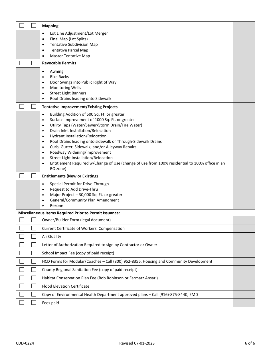 Form CDD-0224 Download Fillable PDF or Fill Online Commercial New ...