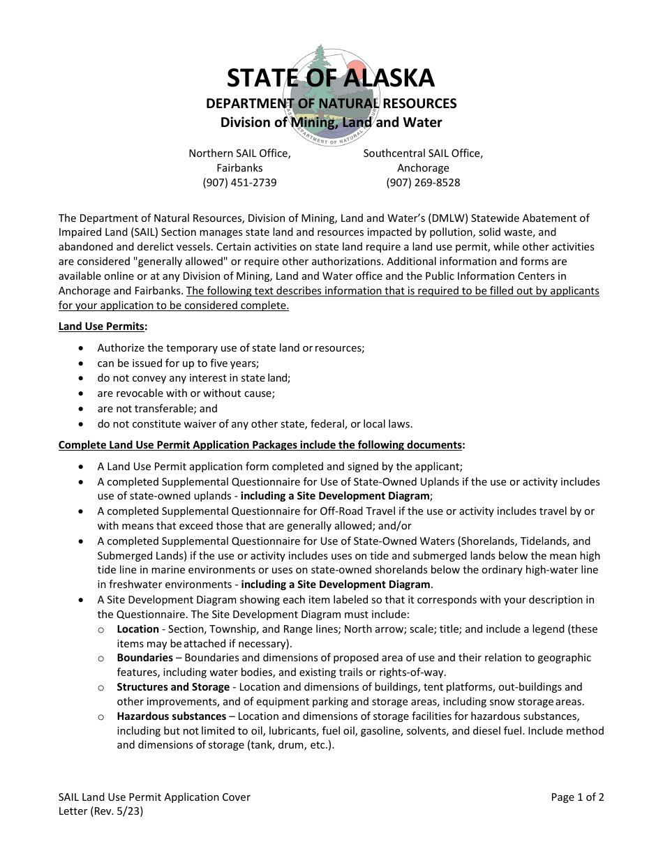 Form 102-1084A Download Fillable PDF or Fill Online Land Use Permit ...