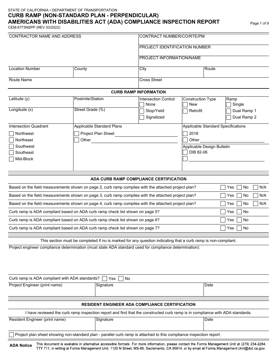 Form CEM-5773NSPP - Fill Out, Sign Online and Download Fillable PDF ...