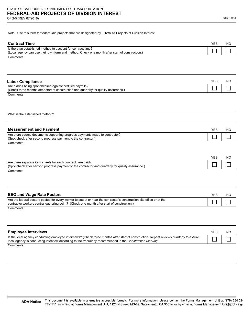 Form OFG-5 - Fill Out, Sign Online and Download Fillable PDF ...